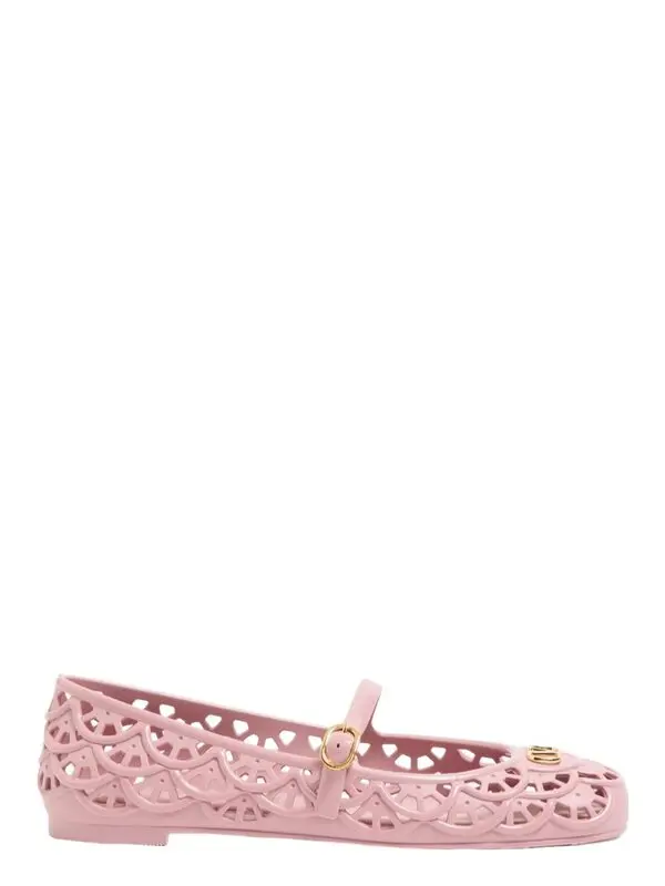 Valentino Garavani Rubber Ballerina Flats - Pink