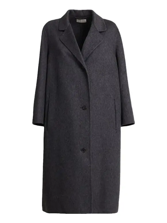 THE ROW Oversized Cashmere Midi Coat - Black