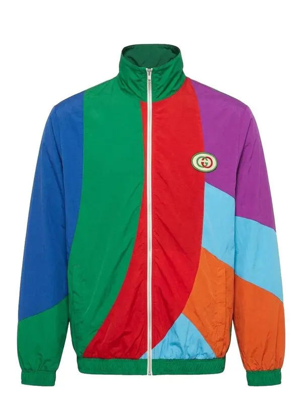 Gucci Color-blocked Zip-up Jacket - Multicolor