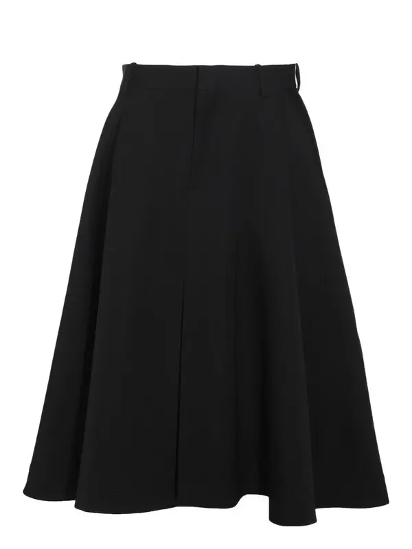 Bottega Veneta Grain De Poudre Midi Skirt - Black