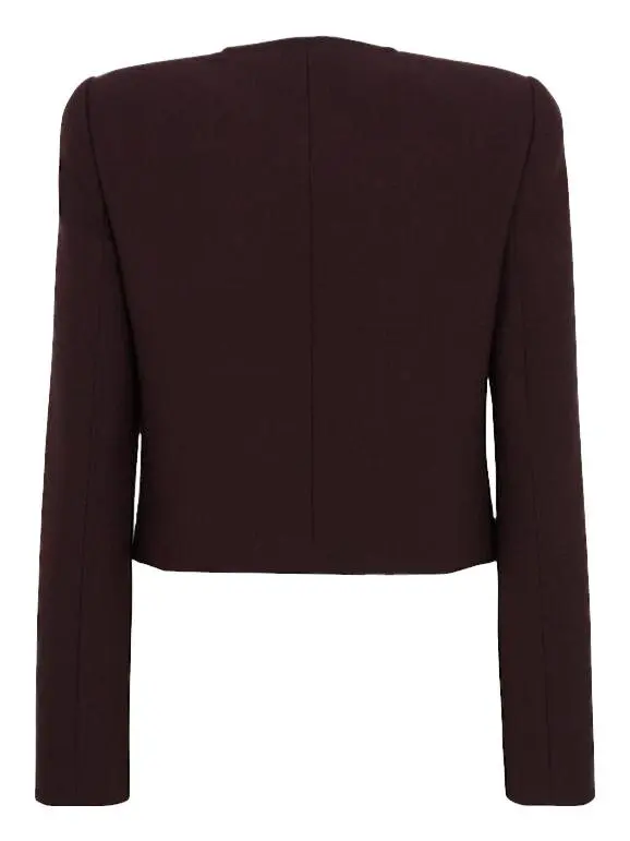 Chloé Wool Crepe Blazer - Black