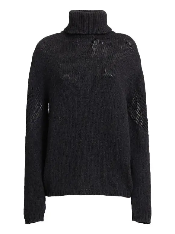 Our Legacy Cage Knit Rollneck Sweater - Black