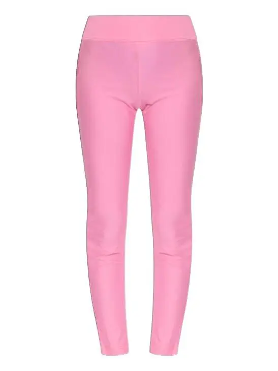 Versace Logo Detailed Stretch Leggings - Pink