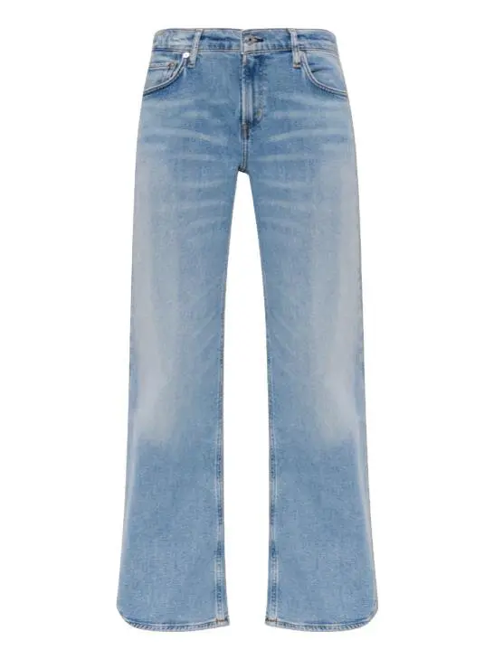 Citizens Of Humanity Nora Mid-rise Wide-leg Jeans - Blue