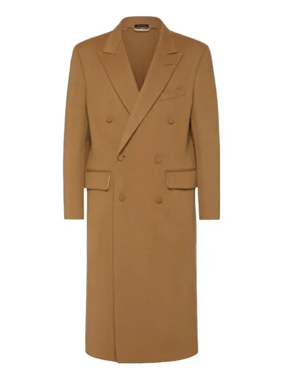 TOM FORD Double Splitable Wool Cashmere Coat - Brown