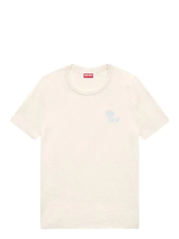 Kenzo Textured Logo T-shirt - Off White