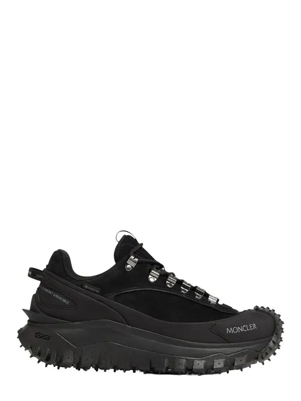 Moncler Trailgrip Apex Leather Suede Sneakers - Black
