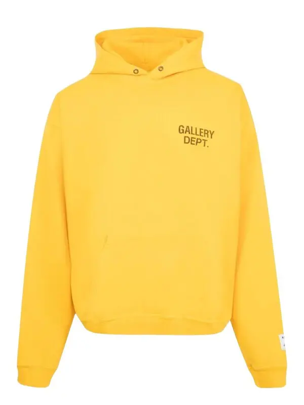 GALLERY DEPT. 90s Hooded Pullover With Logo - Yellow