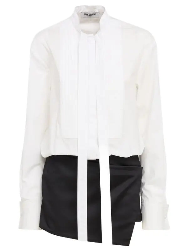 Attico Irregular Mini Dress - White
