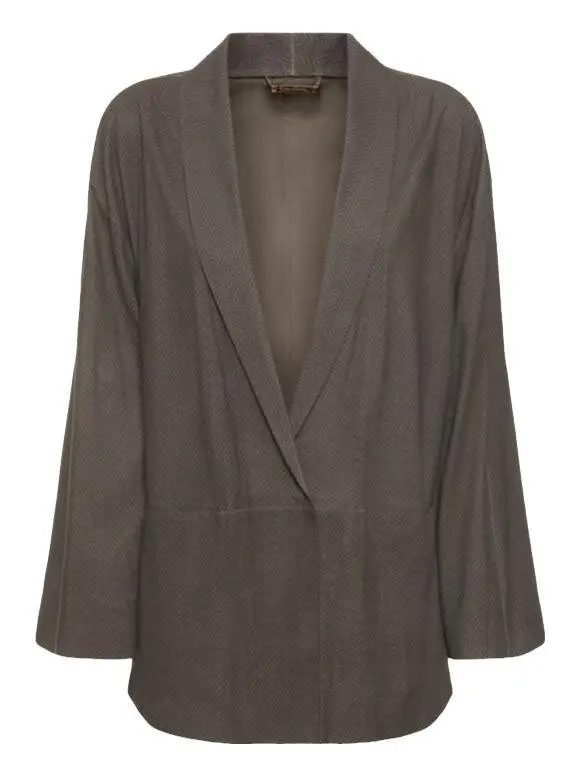 Giorgio Armani Long-sleeved Casual Jacket - Brown