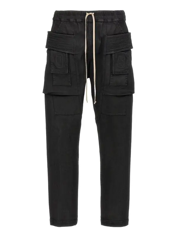 Rick Owens Creatch Cargo Pants - Black