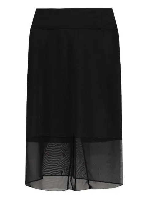 IRO PARIS Straight Skirt With Back Slit Seam - Black
