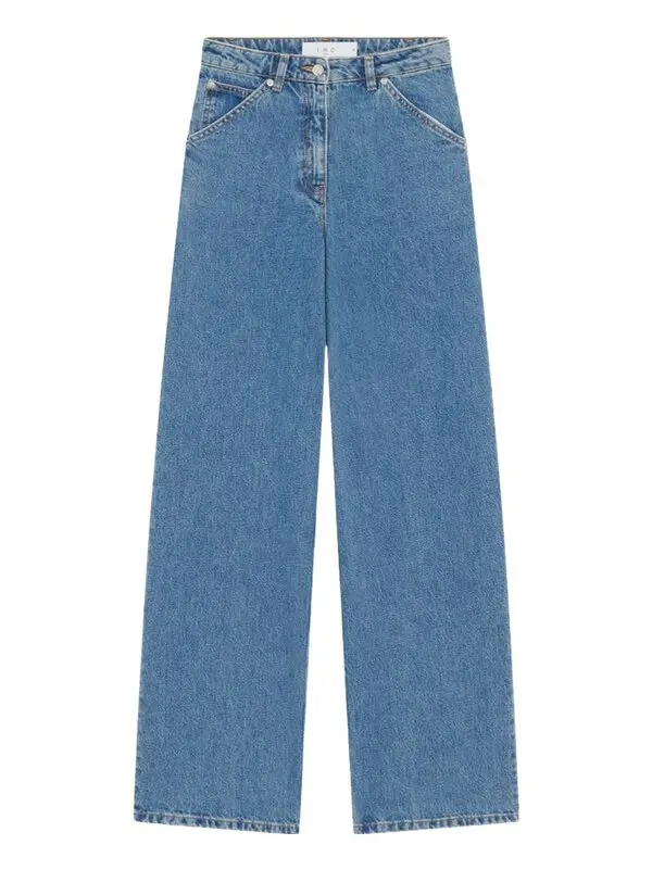 IRO PARIS Belt-loop Wide-leg Jeans - Blue