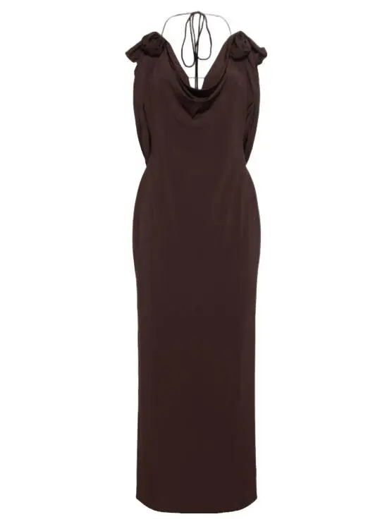 Magda Butrym Neck-hanging Dress - Black