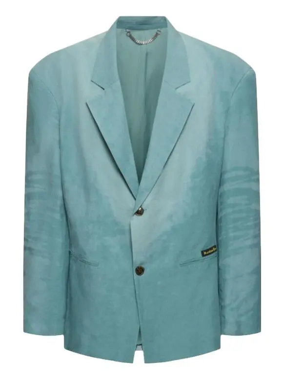 Martine Rose Single-breasted Casual Jacket - Blue