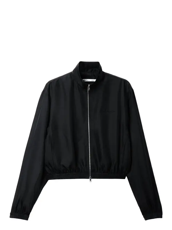 Alexander Wang Zip-up Elasticated-hem Jacket - Black
