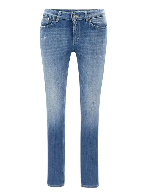 DONDUP Slim-fit Distressed Jeans - Blue