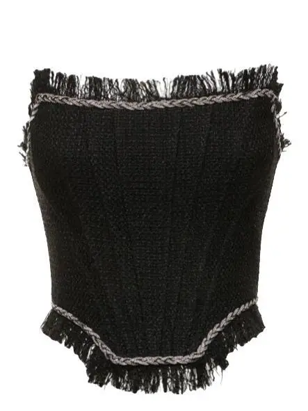 Giuseppe Di Morabito Sleeveless Vest With Raw Edges - Black