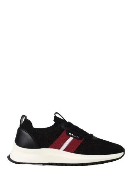 Bally Round Toe Low-top Lace-up Sneakers - Black