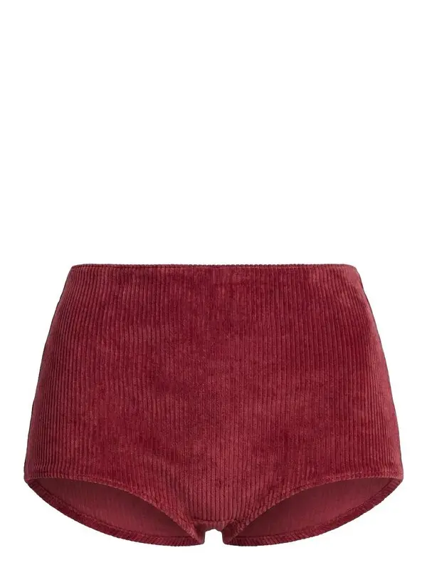 Gucci Corduroy Mini Shorts - Brown