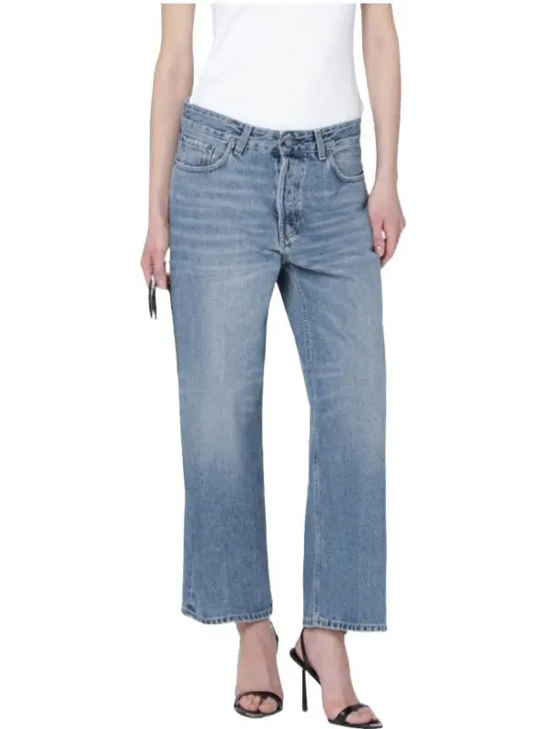 HAIKURE Belt Loop Jeans - Blue
