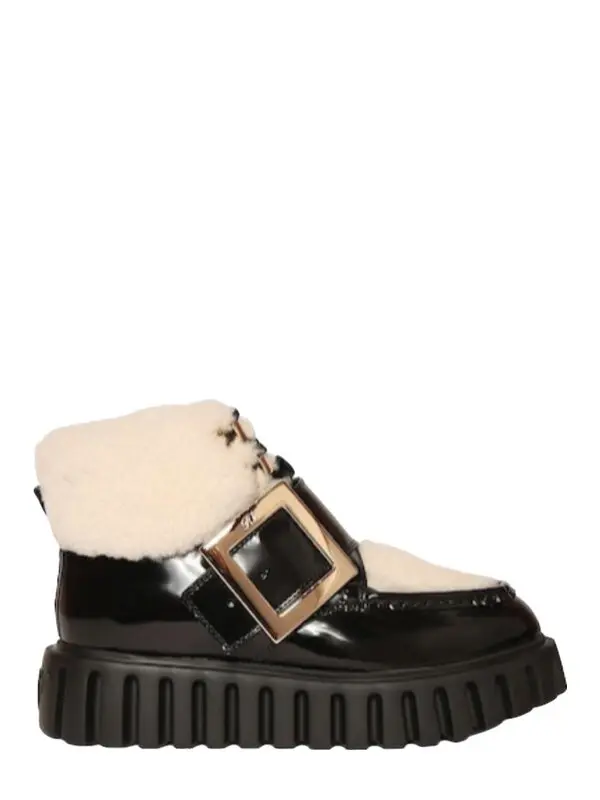 ROGER VIVIER Short Boots With Logo Detail - Black