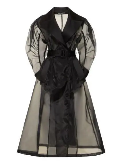 Dolce & Gabbana Belted Long Coat - Black