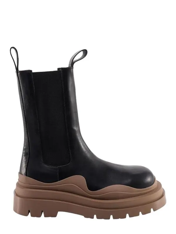 Bottega Veneta Leather Ankle Boots - Black