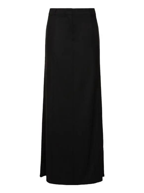Victoria Beckham Belt-loop Maxi Skirt - Black
