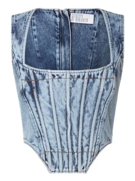 Giuseppe Di Morabito Sleeveless Denim Vest - Blue