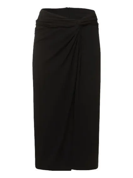 Michael Kors Pleated Midi Skirt - Black
