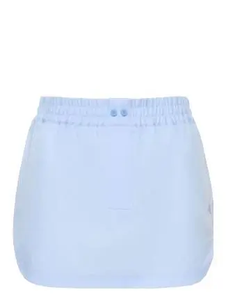 Attico Rooney Mini Skirt With Elasticated Waist - Blue
