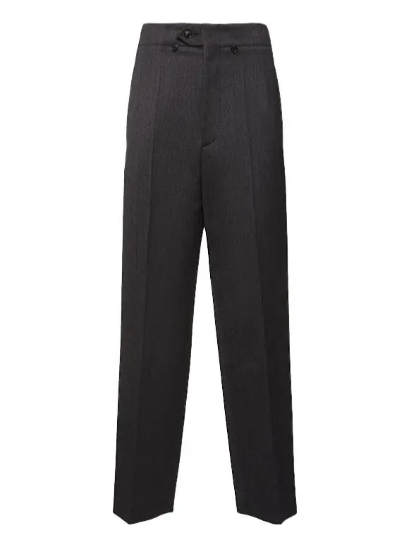 Victoria Beckham High-waisted Casual Pants - Grey