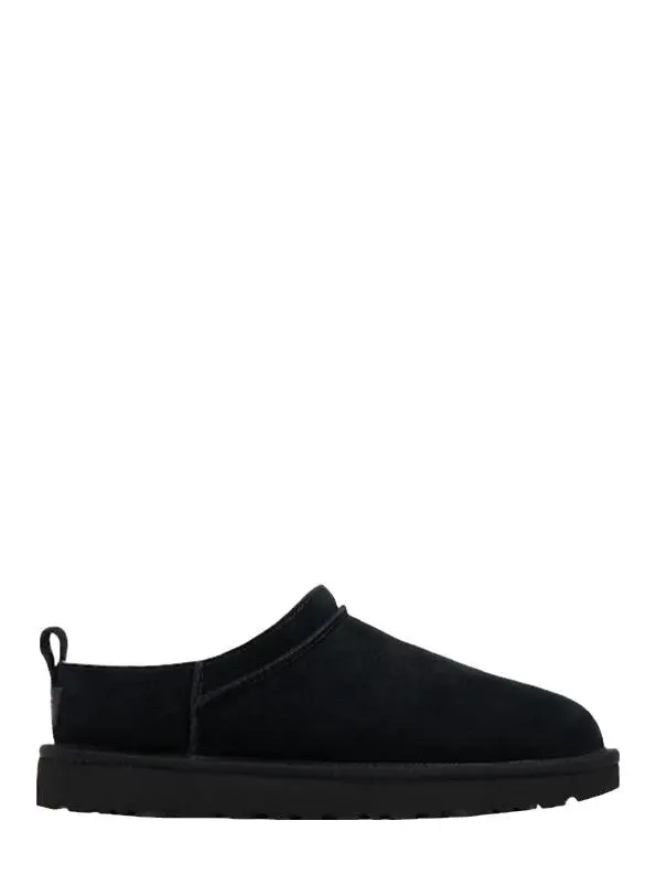 UGG Shearling Lined Suede Clogs - Black