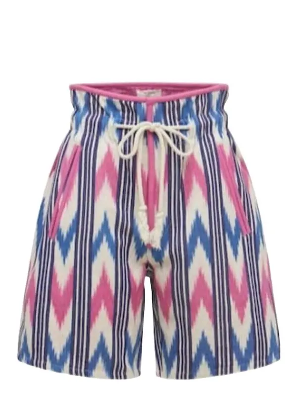 Isabel Marant Étoile Printed Drawstring Shorts - Multicolor