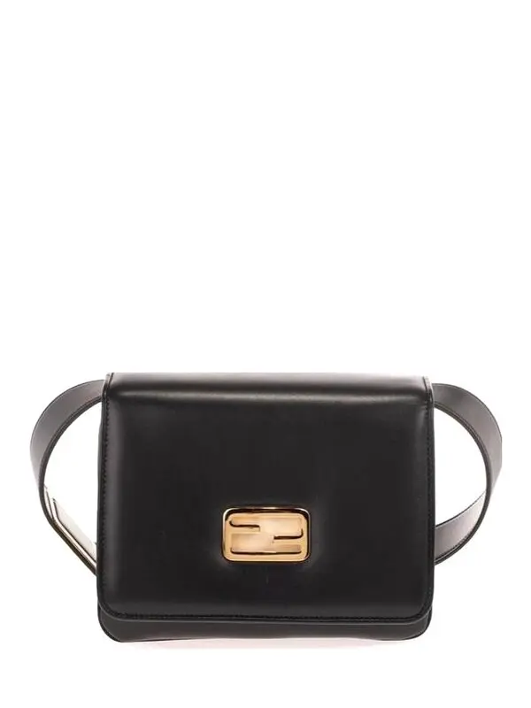 Fendi Medium Id Shoulder Bag - Black