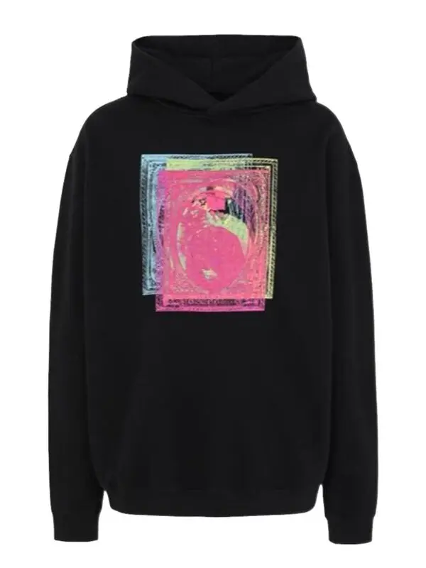 MAISON MARGIELA Graphic Print Hoodie - Black