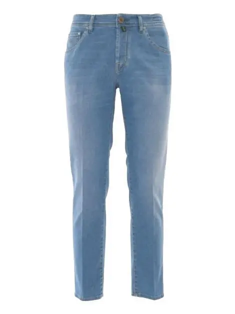 Jacob Cohen Scott Logo Patch Jeans - Blue