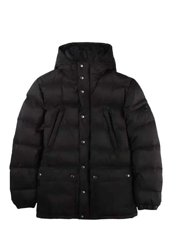 Prada Long-sleeved Hooded Down Jacket - Black