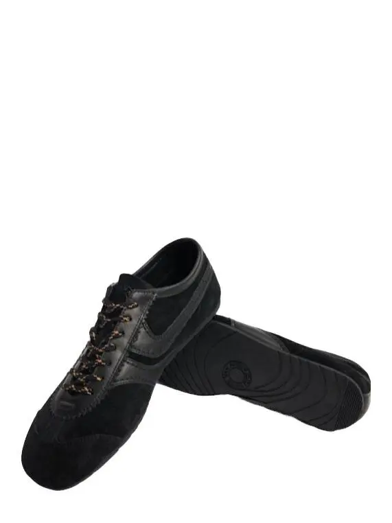 Dries Van Noten Suede Leather Sneakers - Black