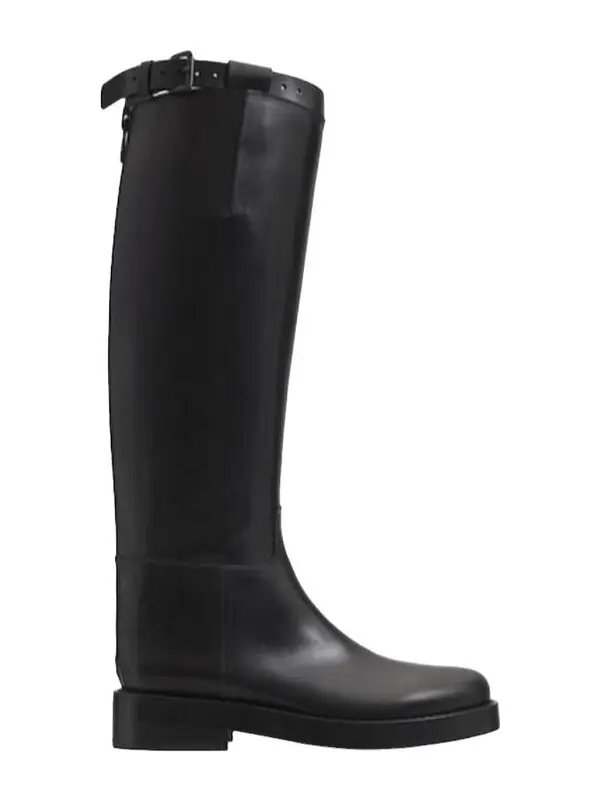 ANN DEMEULEMEESTER Buckled Knee-high Boots - Black