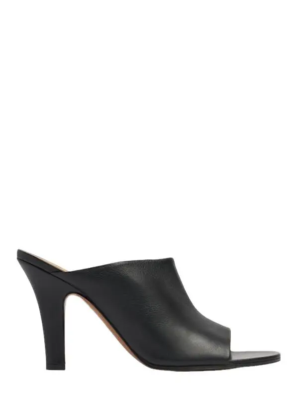 THE ROW 90mm Signum Heeled Leather Mules - Black