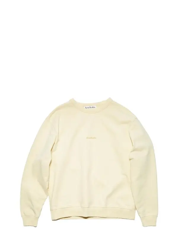 Acne Studios Logo Print Sweatshirt - Vanilla Yellow