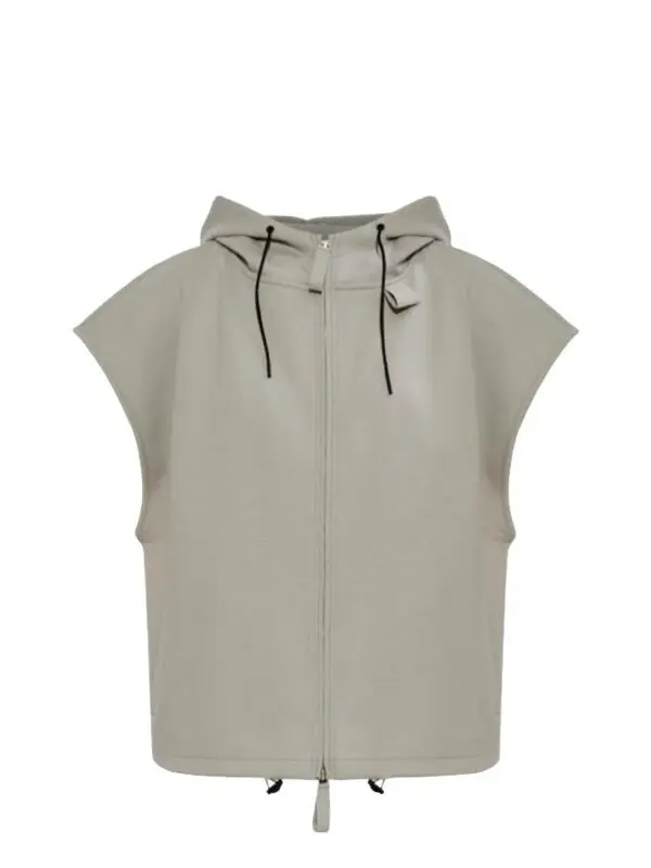 IRO PARIS Sleeveless Zipper Sweatshirt - Gray