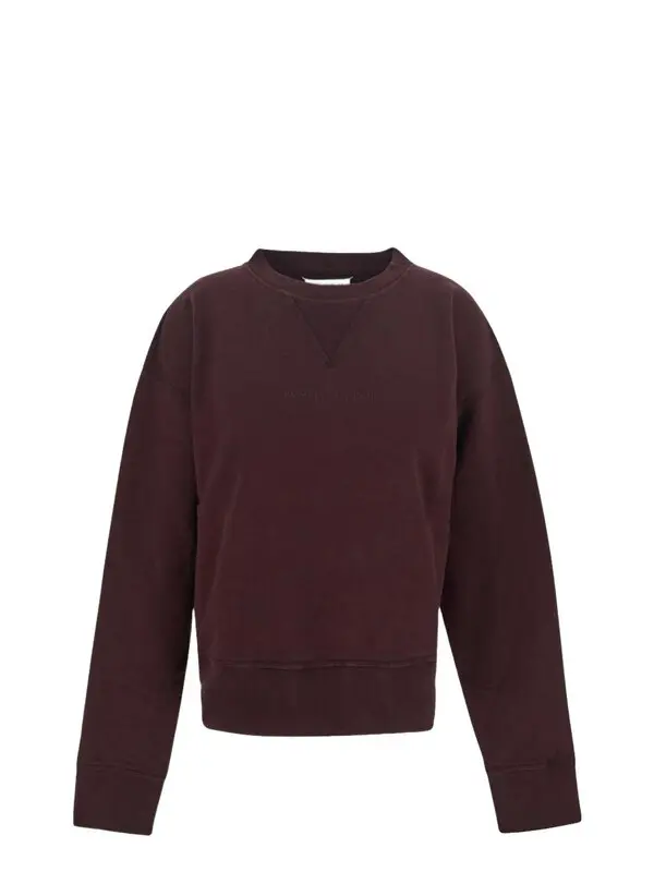 MAISON MARGIELA Organic Cotton Crewneck Sweatshirt - Black