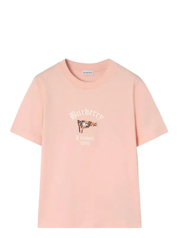 Burberry Frankie Flag Logo T-shirt - Pink