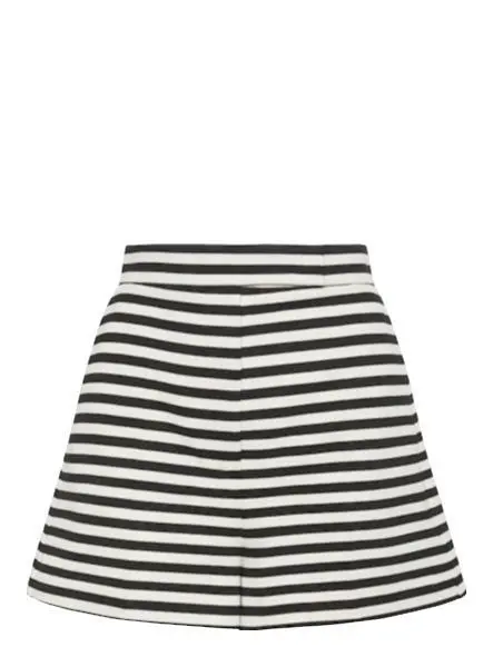 Max Mara Striped Jersey Shorts - White