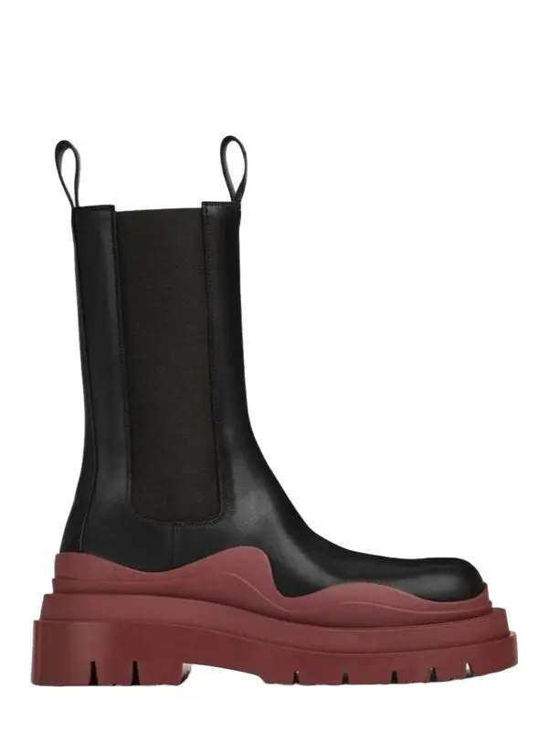 Bottega Veneta Leather Chelsea Boots - Black