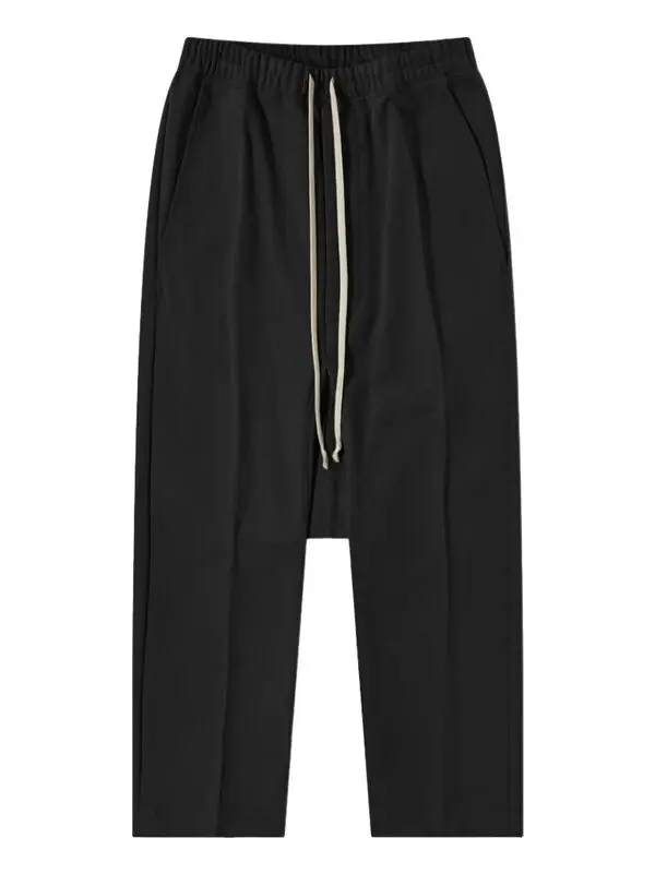 Rick Owens Drop-crotch Cropped Trousers - Black