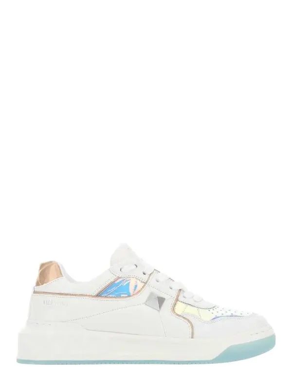 Valentino Garavani Rockstud Embellished Sneakers - White